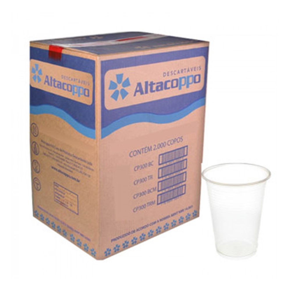 Altacoppo Copo Abnt/12 Transp 300Ml C/20X100 - castropil