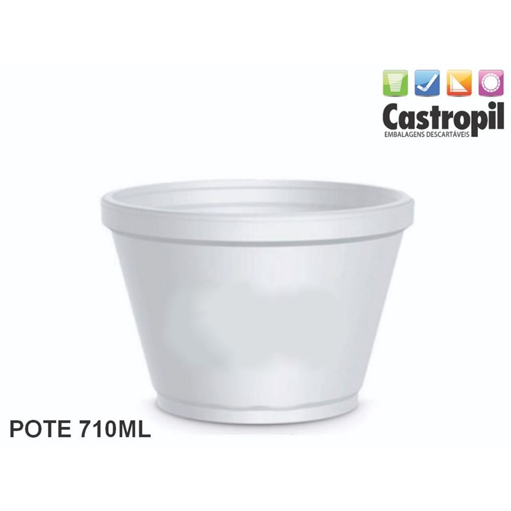 Darnel Pote 710Ml (24Oz) Isopor C/25X20 - castropil
