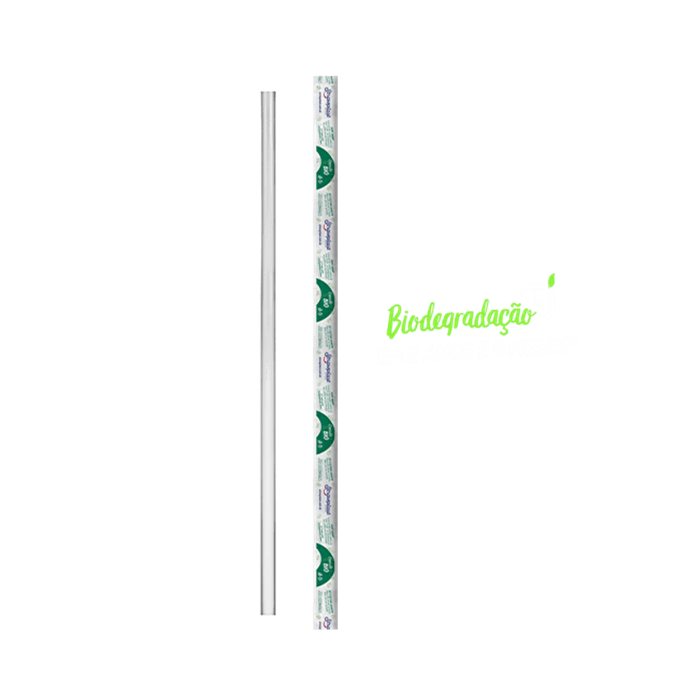 STRAWPLAST CANUDO BIO COMUM 5X19,5 TR C/6X500 - Castropil - castropil