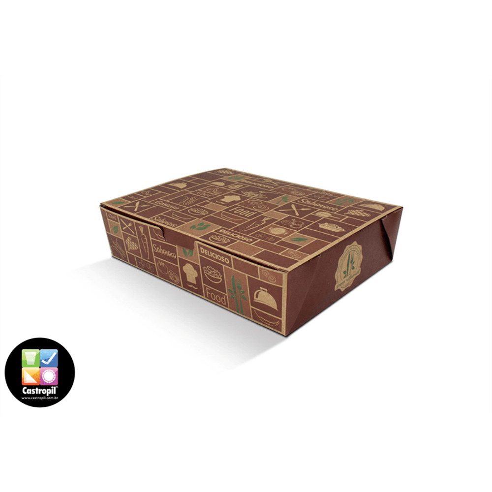 Pris (Ba2) Caixa Box P/ Alimento 1500Ml C/100 - castropil