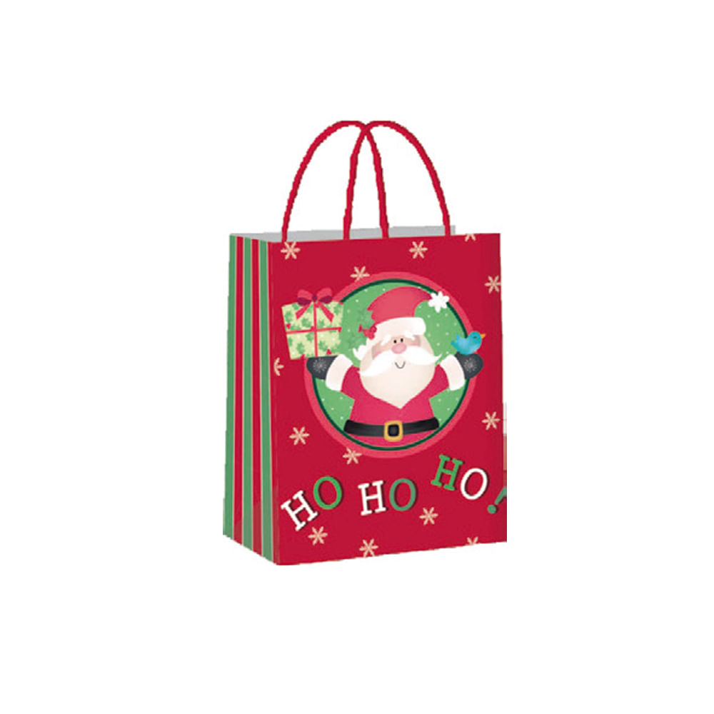 Packpel Sacola Papel Presente Natal G C/10 - castropil