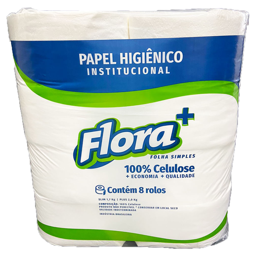Flora (Slim) Rolo Inst 8X9Cm Fs 100% Celulose - castropil